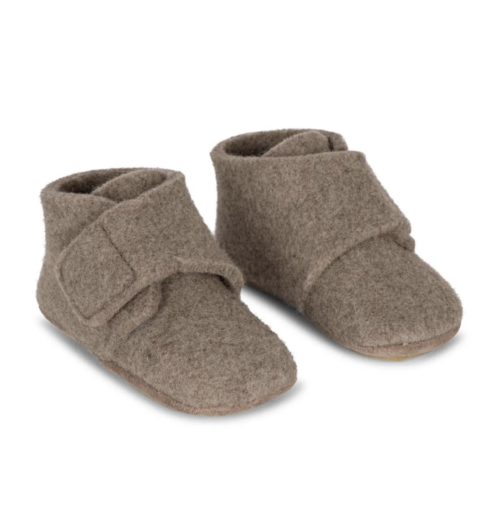 Chaussons 100% Laine Mamour Footies Konges Slojd (Camel) | Arthur Et Zoé